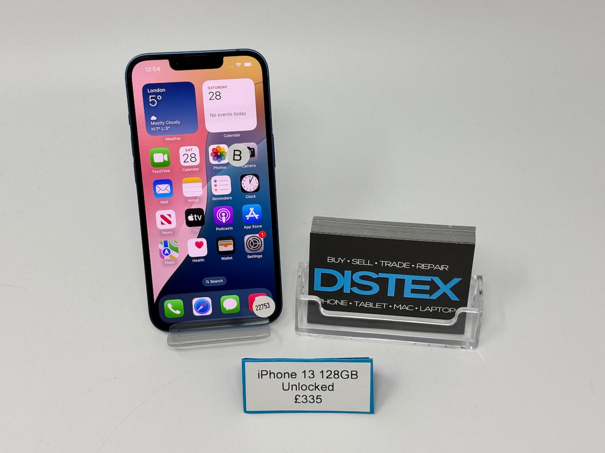 Apple iPhone 13 128GB Unlocked Blue (B) M22753 – Distex Ltd