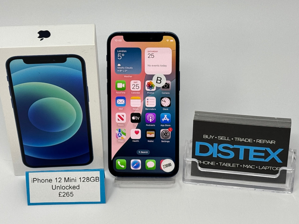 Apple iPhone 12 Mini 128GB Unlocked Blue (B) M23000 – Distex Ltd