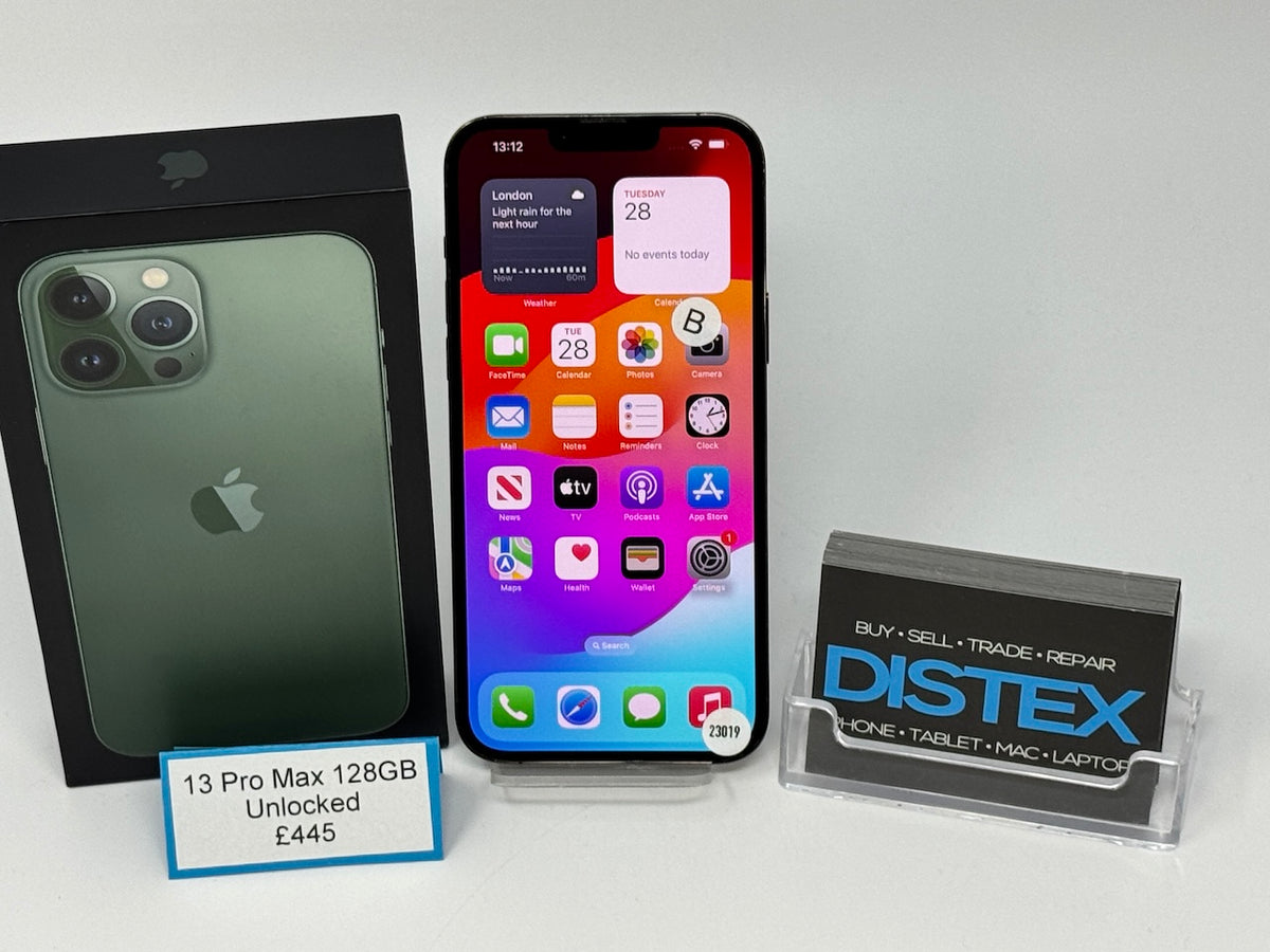 Apple iPhone 13 Pro Max 128GB Unlocked Alpine Green (B) M23019 – Distex Ltd