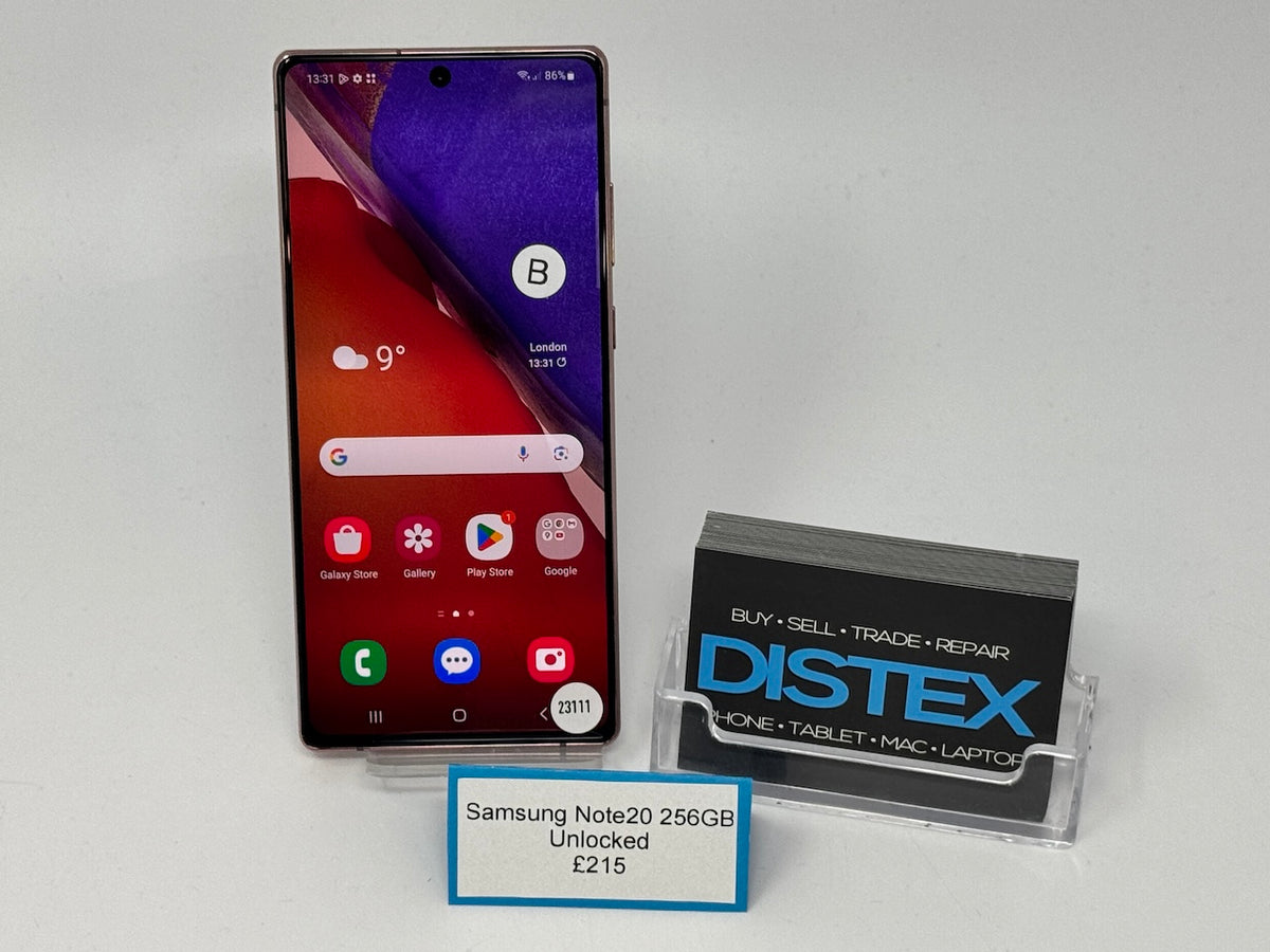 Samsung Galaxy Note 20 256GB Unlocked Mystic Bronze (B) M23111 – Distex Ltd