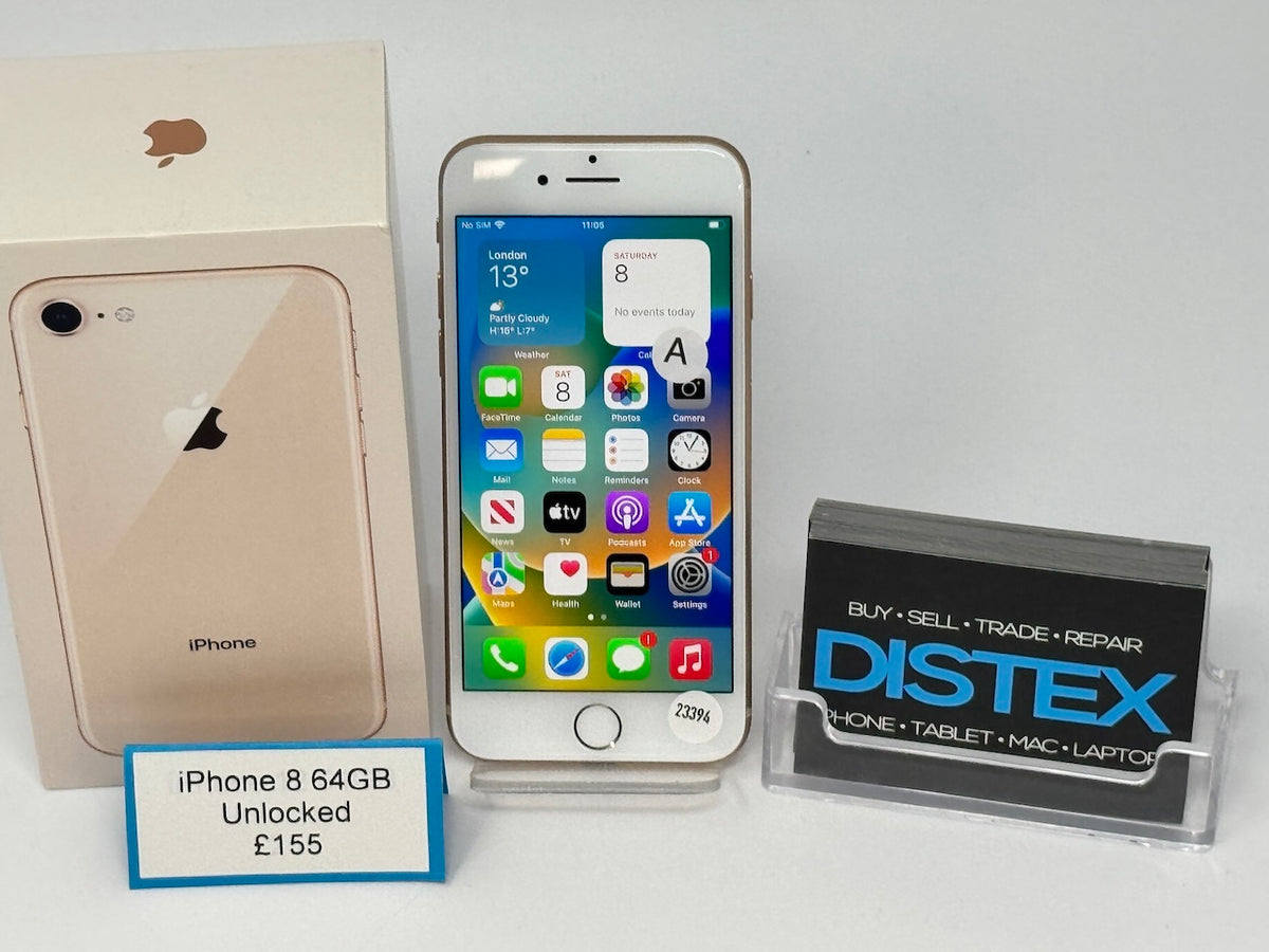 Apple iPhone 8 64GB Unlocked Gold (A) M23394 – Distex Ltd
