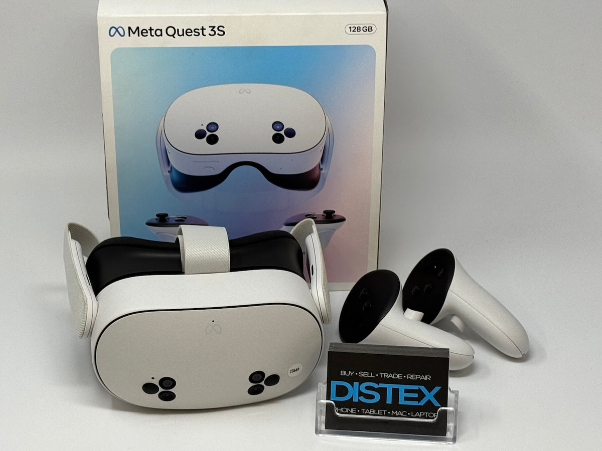 Meta Quest 3S 128GB Virtual Reality VR Headset Boxed w/ Controllers (A ...