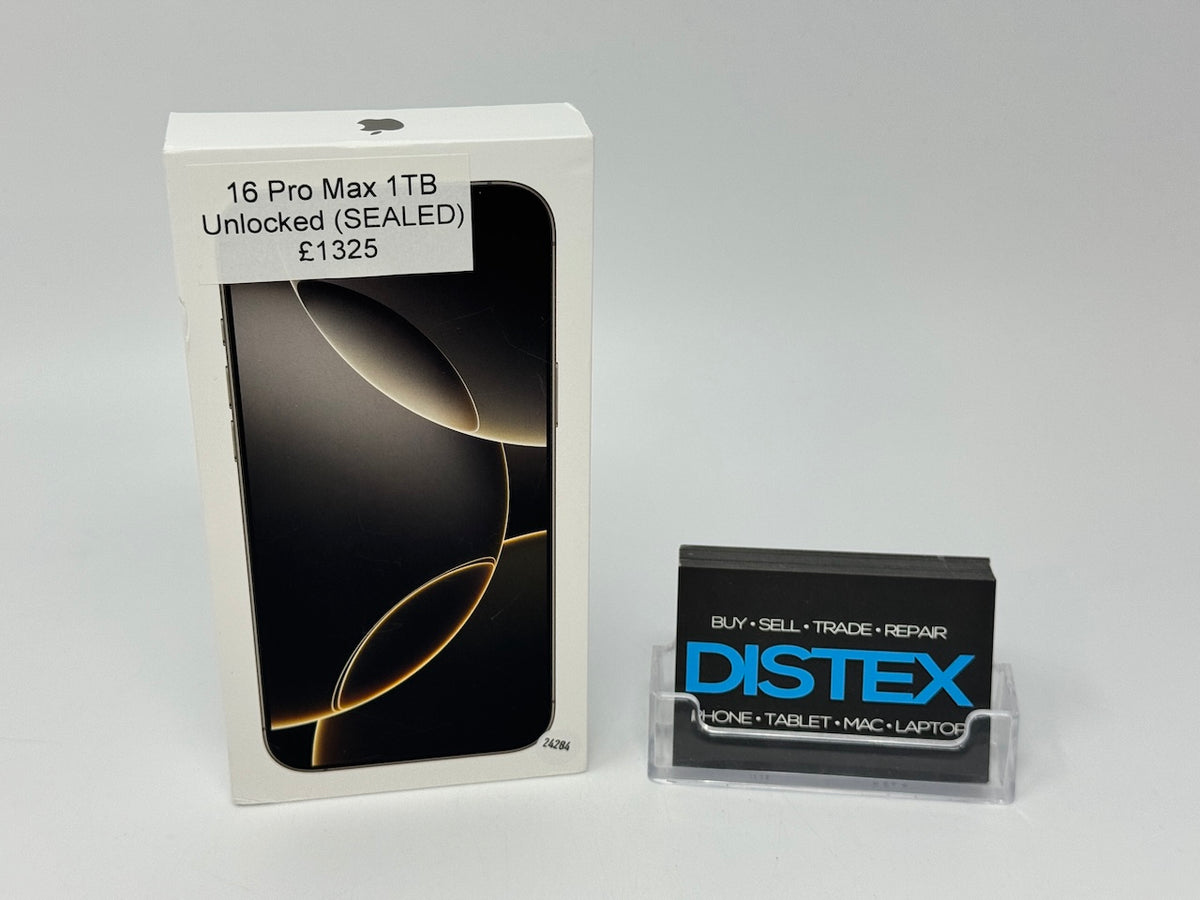 Apple iPhone 16 Pro Max 1TB Natural Titanium (SEALED) M24284 – Distex Ltd